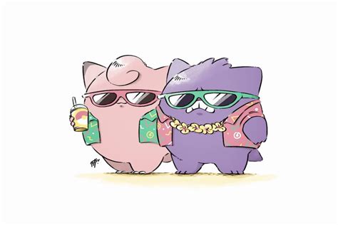 Gengar And Clefable Pokemon Drawn By Kuranaga Danbooru