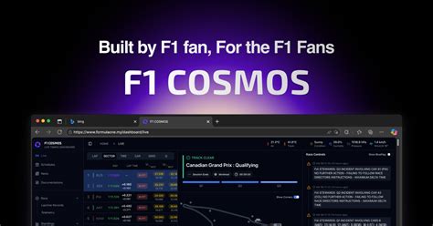 F1 Cosmos Telemetry Data And Advanced Race Analysis
