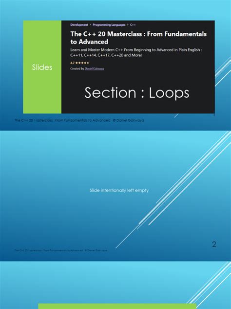 section loops slides pdf control flow c