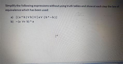 solved simplify the following expressions without using