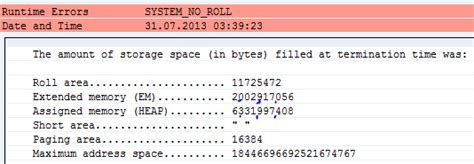 How To Trouble Shoot SAP Job Termination On Memory Errors SAP Process Terminated On Memory Error