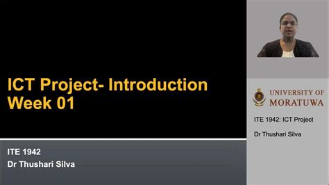 Week 01 Introduction Youtube