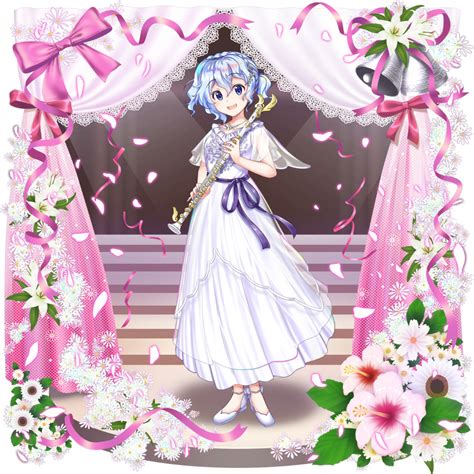 Safebooru 1girl Alternate Costume Bell Blue Eyes Blue Hair Bow