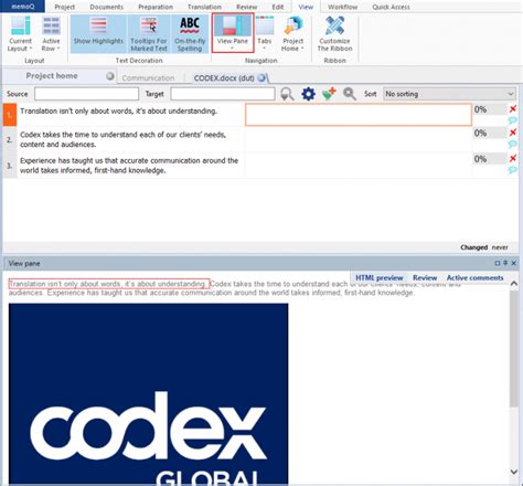 MemoQ Start Guide Codex Knowledge Base