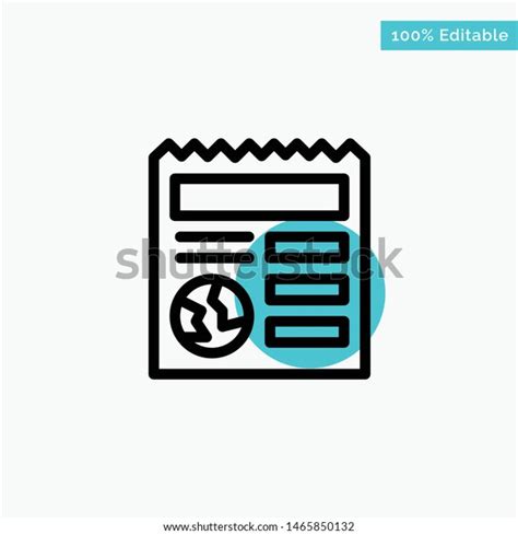 Basic Document Globe Ui Turquoise Highlight Stock Vector Royalty Free