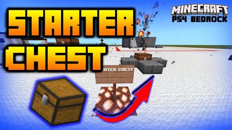 Minecraft Starter Chest For Servers Ps4 Bedrock Command Tutorial Youtube