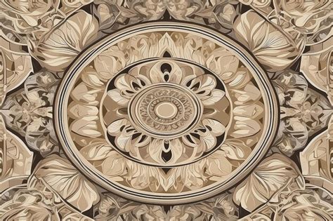 Premium Ai Image Object Symmetry Pattern Beige Brightly
