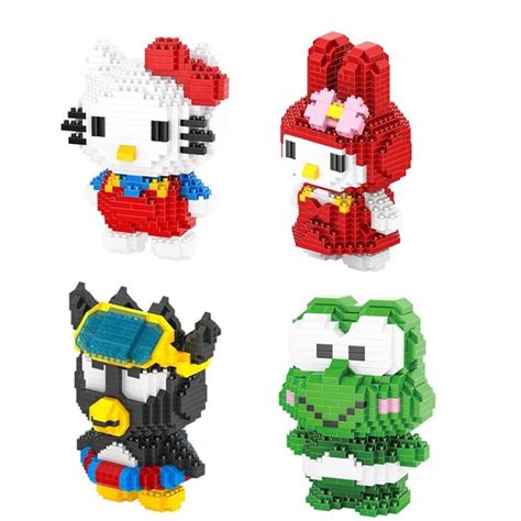 Sg Stock Sanrio Character Nano Building Blocks Hello Kitty Melody Badtz Maru Keroppi Mini Bricks