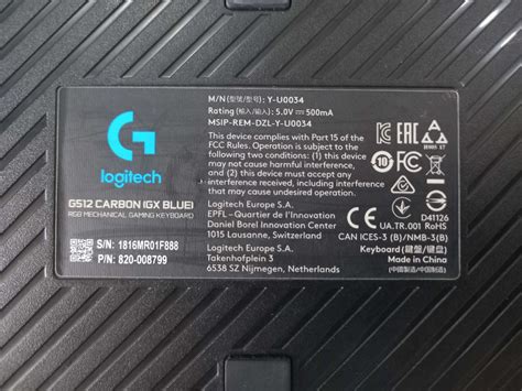 Logitech G512 Carbon (GX Blue) RGB Mechanical Gaming Keyboard ...
