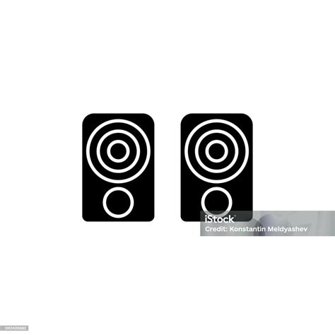 스피커 스피커 모양 아이콘입니다 Ui와 Ux 웹 사이트 또는 흰색 배경에서 모바일 응용 프로그램에 대 한 간단한 벡터 0명에 대한 스톡 벡터 아트 및 기타 이미지 Istock