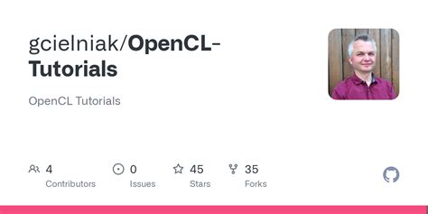 OpenCL Tutorials Tutorial Tutorial Cpp At Master Gcielniak OpenCL Tutorials GitHub