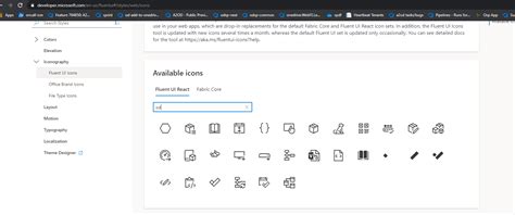 Odlinke4bb Andodlink12e4bc Icons Missing In Fabric · Issue 15026 · Microsoftfluentui · Github