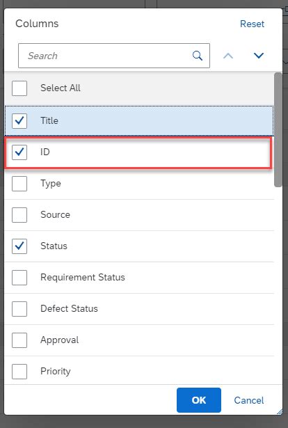 Unique Ids For Requirements Tasks And Defects In Sap Community