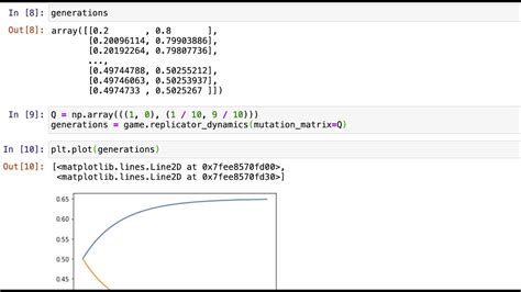 Using Python To Solve The Replicator Dynamics Equation With Nashpy Youtube
