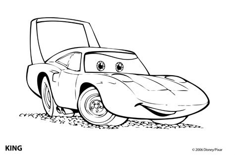 Cars The King Dinoco Printable Coloring Page Printable Coloring Pages