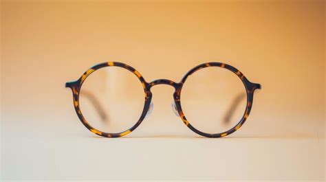 A Pair Of Glasses With Tortoise Shell Frames Premium Ai Generated Image