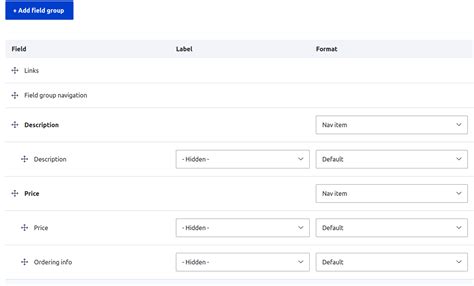 Field Group Navigation Drupal Org