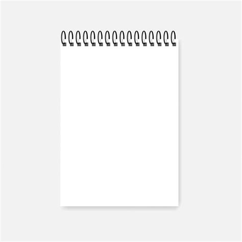 Premium Vector Ring Bound A4 Notebook Mockup Top Wire Spiral Diary