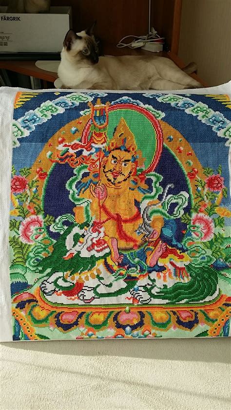 Баян Намсрай Бурхан Багш Cross Stitch Altai Mountains Buddha Quilts