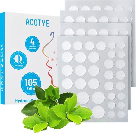 Acotye 2021 Pimple Patches 105pcs Spot Patches With Tea Tree Oil