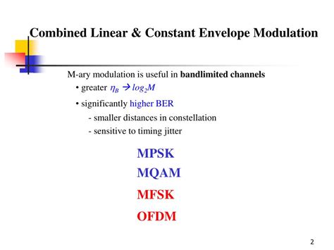 Ppt Combined Linear And Constant Envelope Modulation Powerpoint Presentation Id 6569562