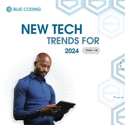 Blue Coding On Linkedin Stay Informed About The Latest Technology Trends To Ensure The Success Of