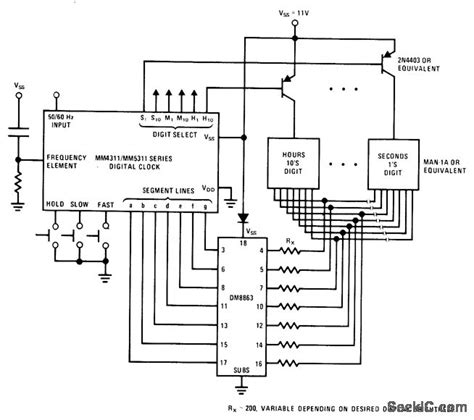 6 DIGIT DISPLAY LED And Light Circuit Circuit Diagram SeekIC Com