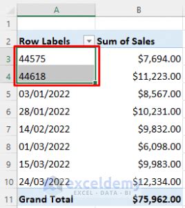 Fixed Excel Pivot Table Not Grouping Dates By Month