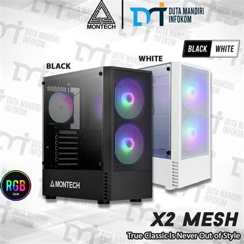 Jual Montech X2 Mesh Tempered Glass Atx Gaming Case Shopee Indonesia
