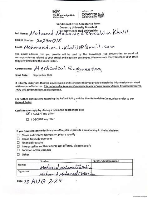 Conditional Offer Acceptance And The Pro Pdf