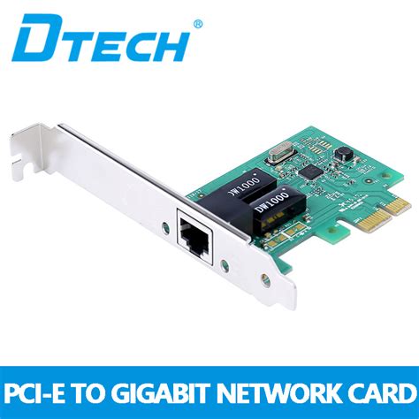 DTECH PCI Network Card Gigabit To High Speed Transmission Computer RTL E Chip Shopee Malaysia