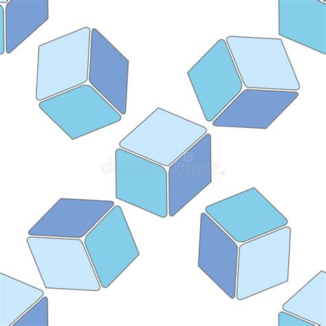 Abstract Seamless D Cubes Pattern Stock Illustration Illustration Of Fond Isometric