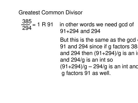 Greatest Common Divisor Ppt Download