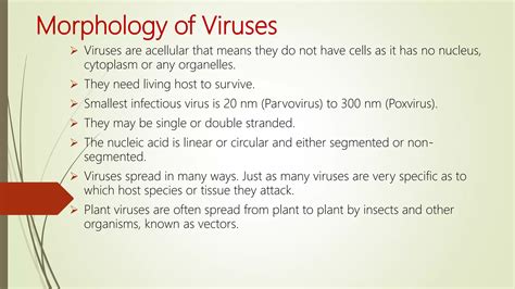 Viruses Morphology And Classification Pptx Genetics Science