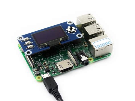 waveshare 1 3นิ้ว oled display hat สำหรับ raspberry pi 128 64พิกเซล spi