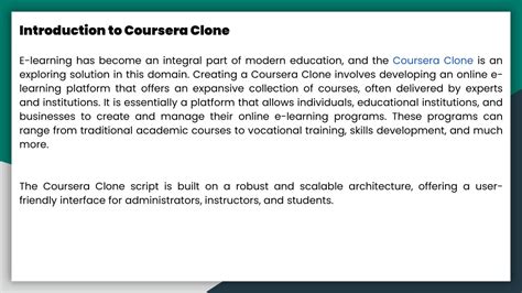 ppt best coursera clone script in 2024 powerpoint presentation free