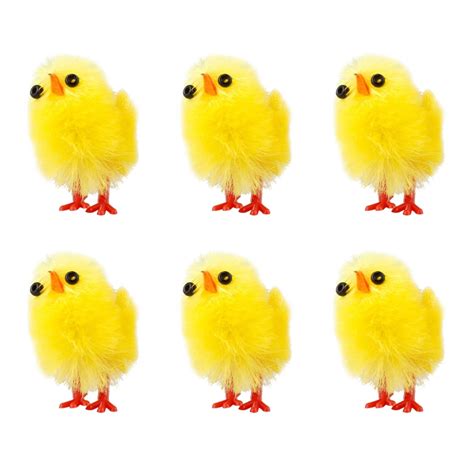 부활절 병아리 미니 병아리 플러시 장난감 작은 닭 장난감 보닛 모피 현실적인 계란 인형 풍성한 아기 장식 위시버킷