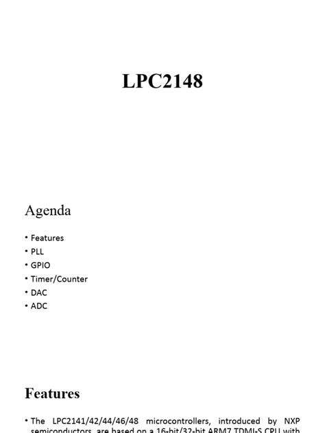 Lpc2148 Pdf Electronic Engineering Computer Engineering