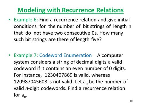 Chapter Recurrence Relations Ppt Video Online Download