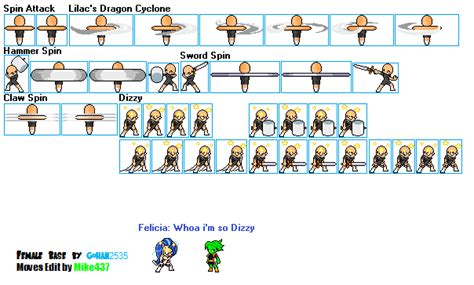Lswr Female Base Spin Attack Sprite By Mike437 On Deviantart