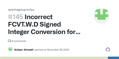 incorrect fcvt w d signed integer conversion for negative double