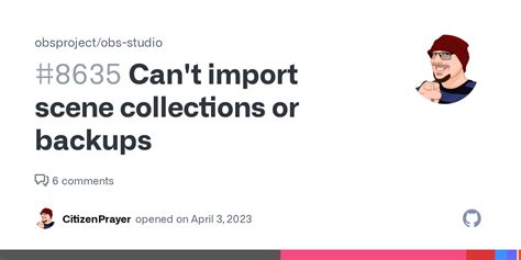 Cant Import Scene Collections Or Backups · Issue 8635 · Obsproject