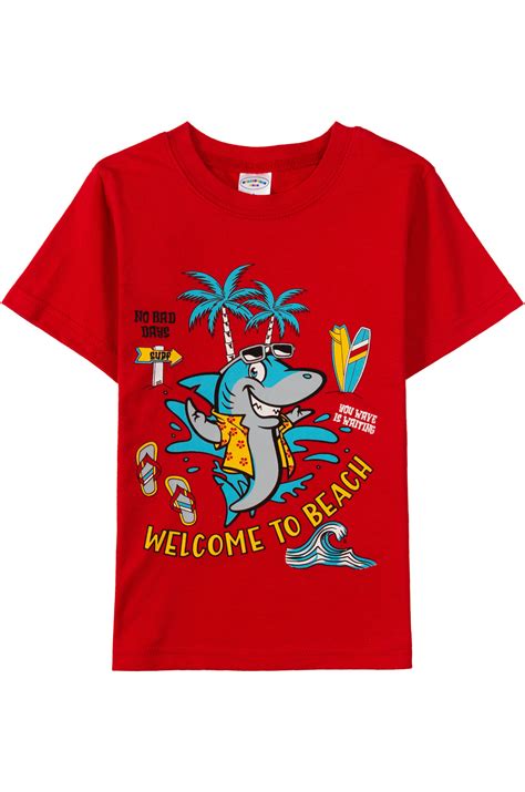 Футболки для мальчиков "Welcome" (SH657) купить оптом в интернет ...