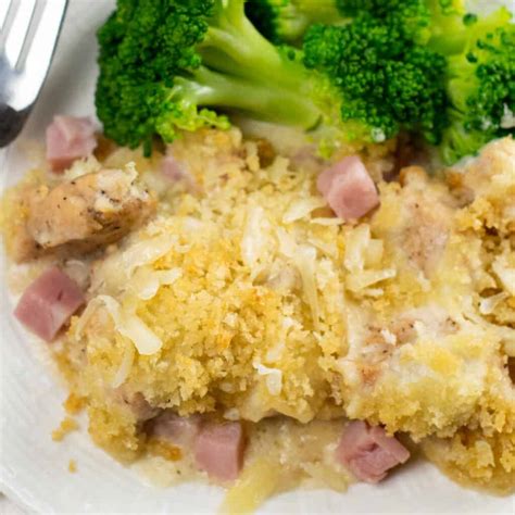 Easy Chicken Cordon Bleu Casserole