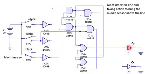Line Follower Robot With Combinational Logic