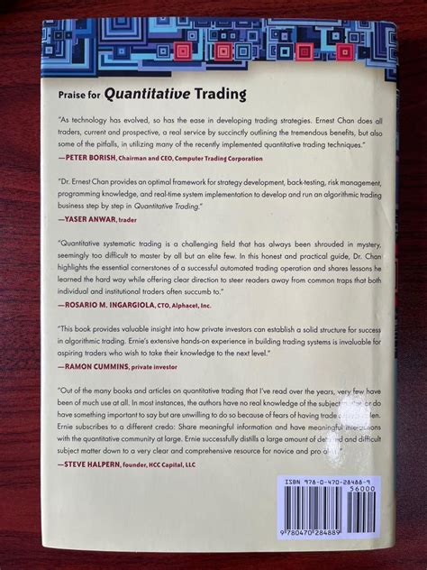 Quantitative Trading How To Build Your Own Algorithmic Trading Business