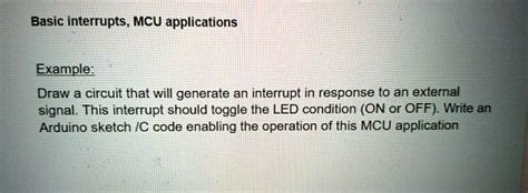 Solved Example Draw A Circuit That Will Generate An Interrupt In Response To An External