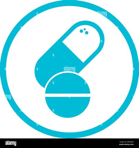 Medizinisches Pil-Symbol Vektordarstellung Logo-Design Stock ...