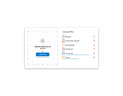 File Upload Ui Projects Photos Videos Logos Illustrations And