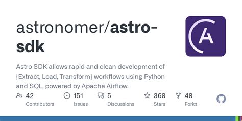 Github Astronomerastro Sdk Astro Sdk Allows Rapid And Clean